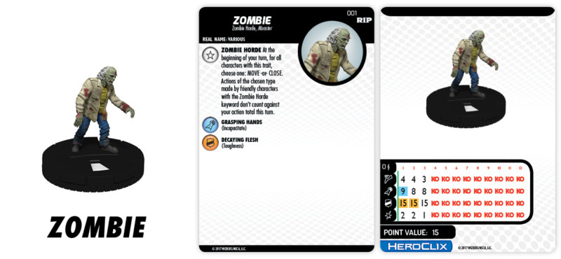 WizKids HeroClix: Undead – Zombie Horde Themed Team | HeroClix